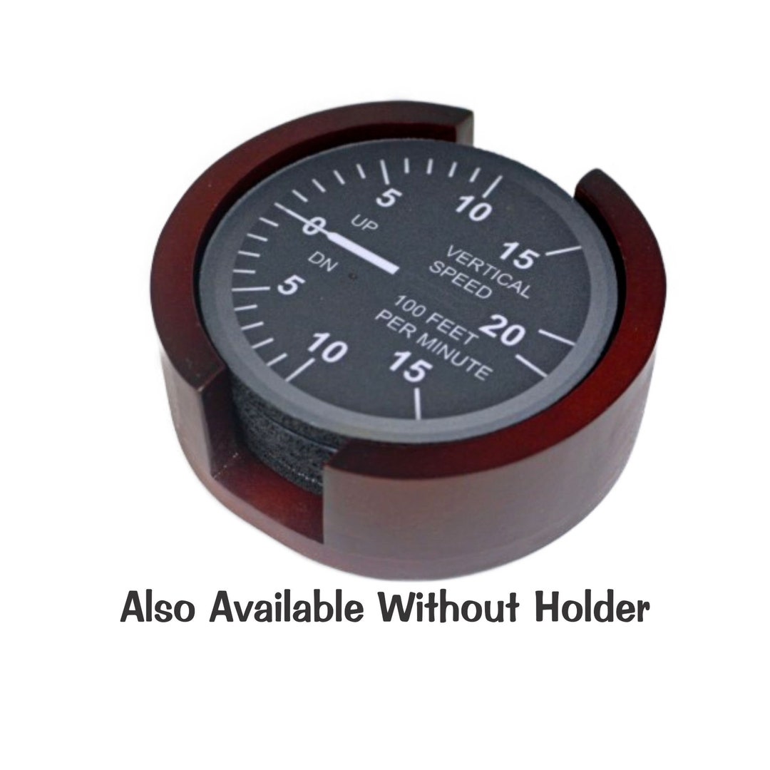 Vertical Speed Indicator Aviation Coaster Set With/without - Etsy