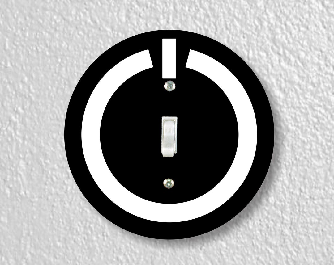Power Button Precision Laser Cut Toggle and Decora Rocker Round Light ...