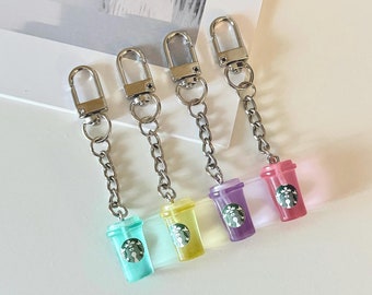 Mini Coffee Cup Keychain - Etsy
