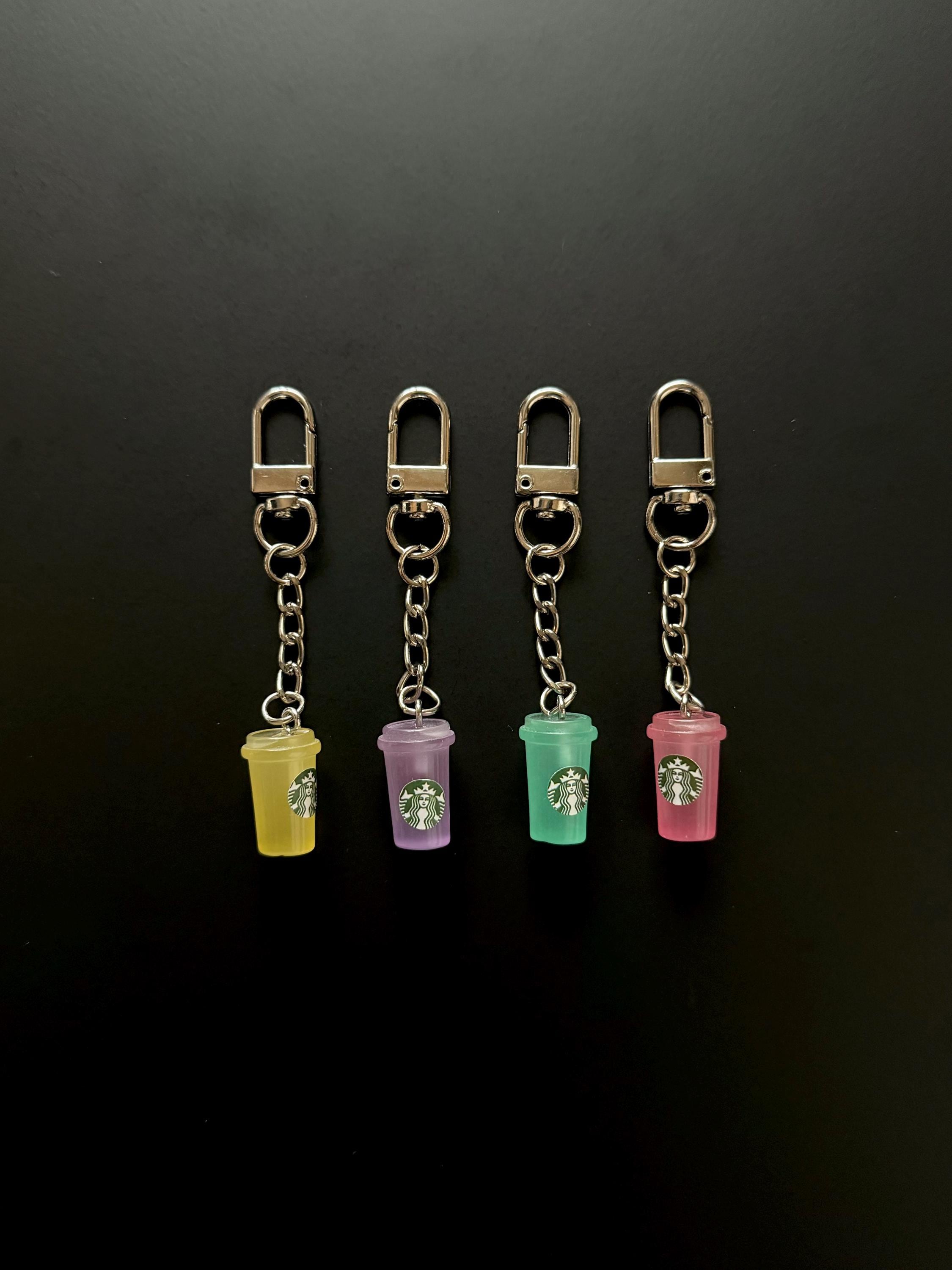 Mini Pastel Coffee Cup Keychain | Cute Bag Charm - Etsy