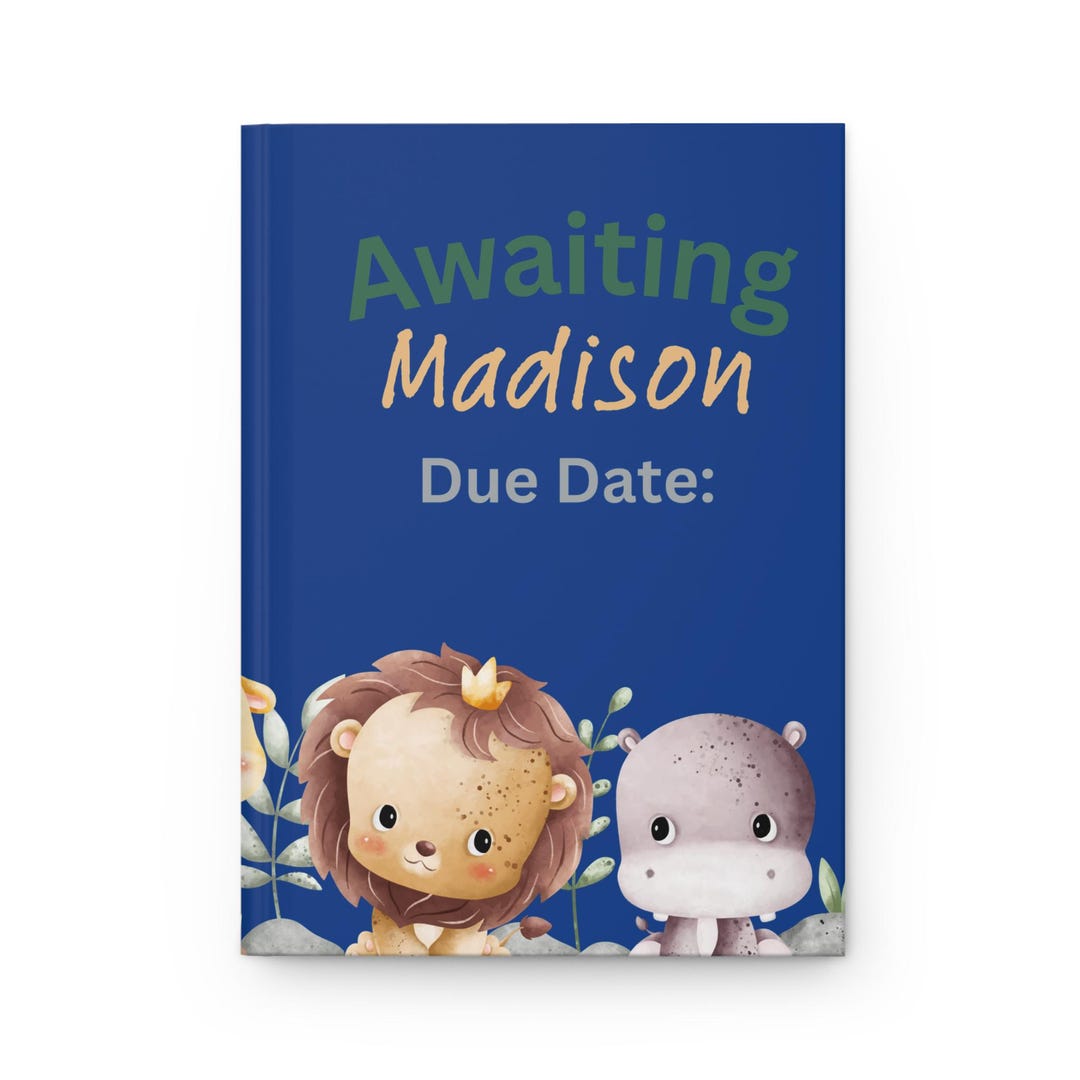 Personalized Baby Journal | Awaiting Baby, First Memories Book, New ...