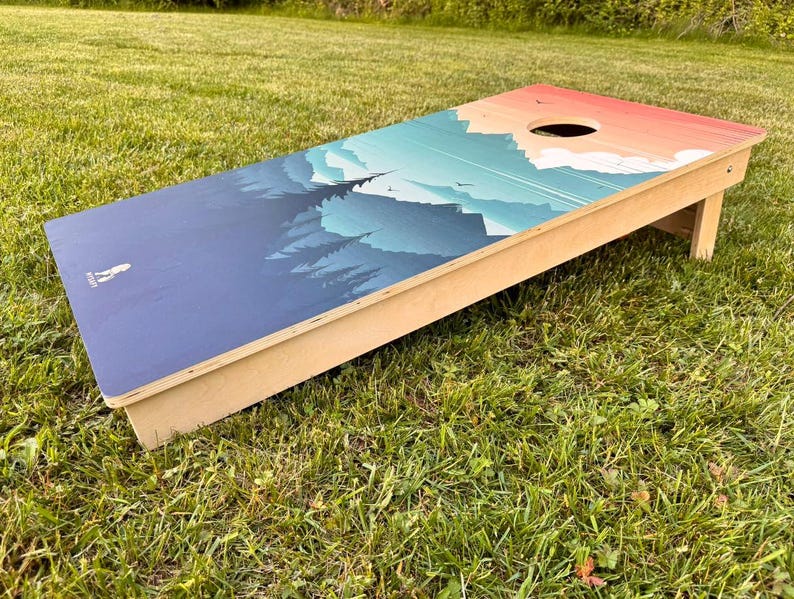 Cornhole by Mysafy Elite 2'x4' Solid Wooden Board - Etsy
