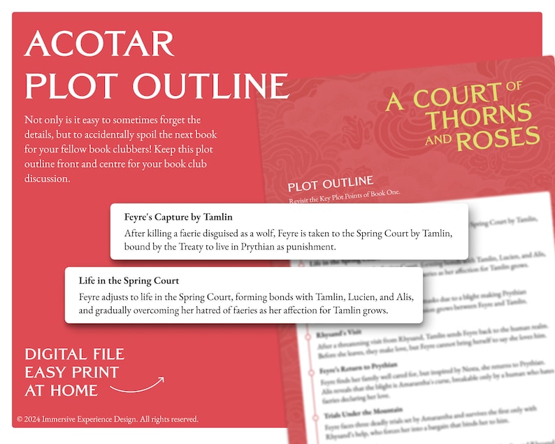 Ultimate ACOTAR Book Club Kit | A Court of Thorns and Roses Discussion ...