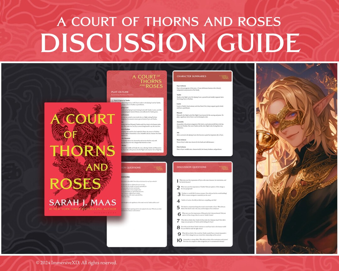 ACOTAR Discussion Guide | A Court of Thorns and Roses Book Club Guide ...
