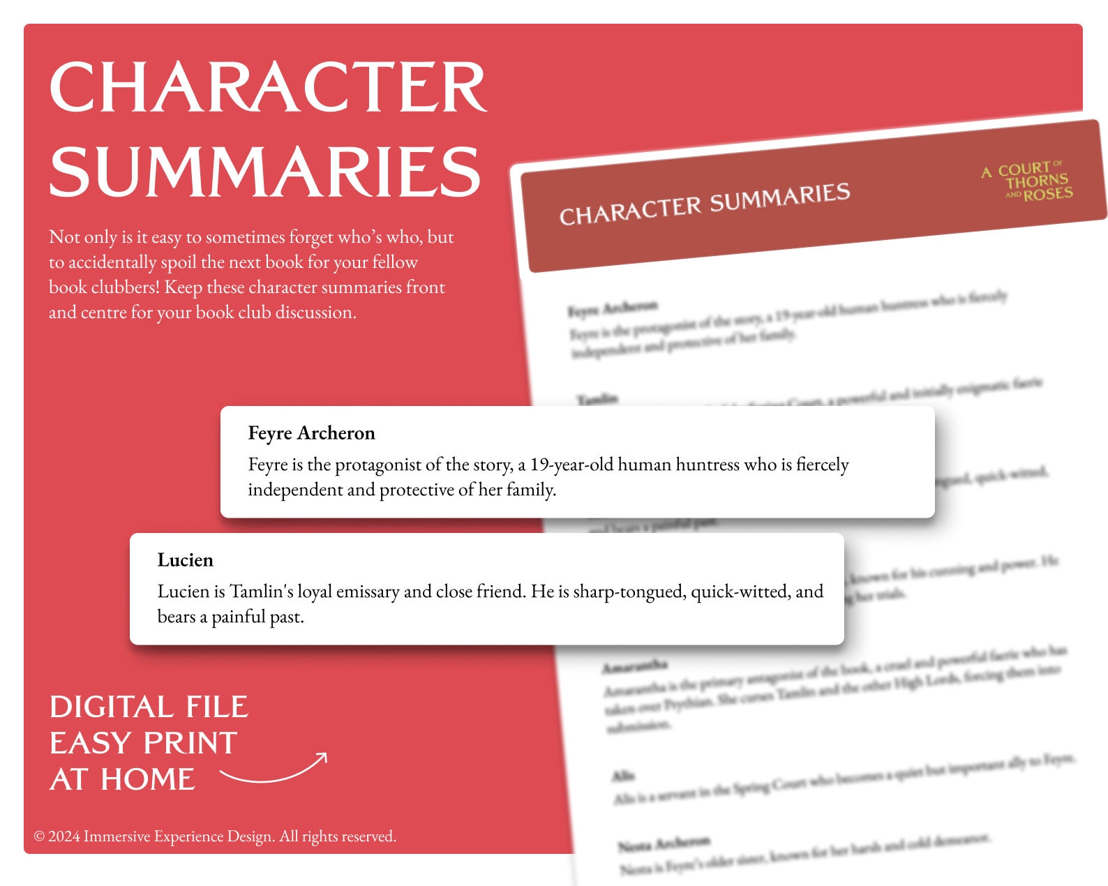 Ultimate ACOTAR Book Club Kit | A Court of Thorns and Roses Discussion ...