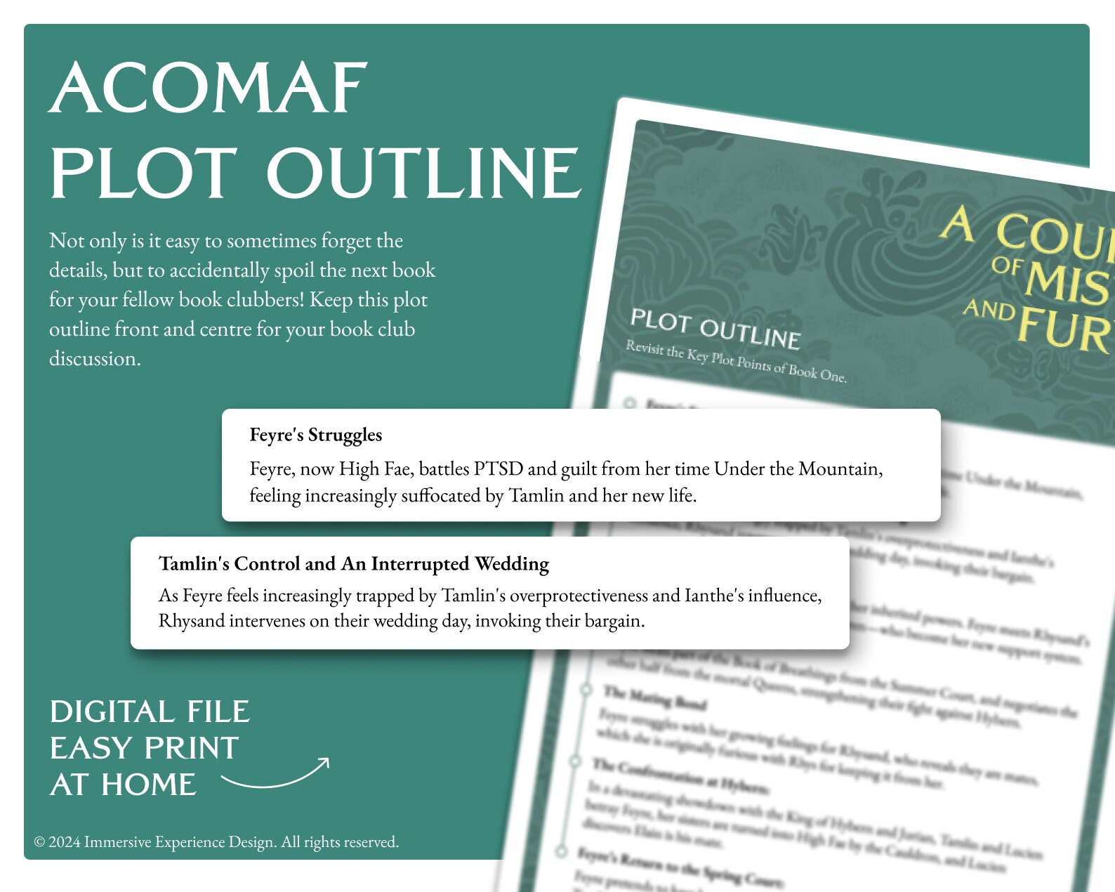 Ultimate ACOMAF Book Club Kit | A Court of Mist and Fury Discussion ...