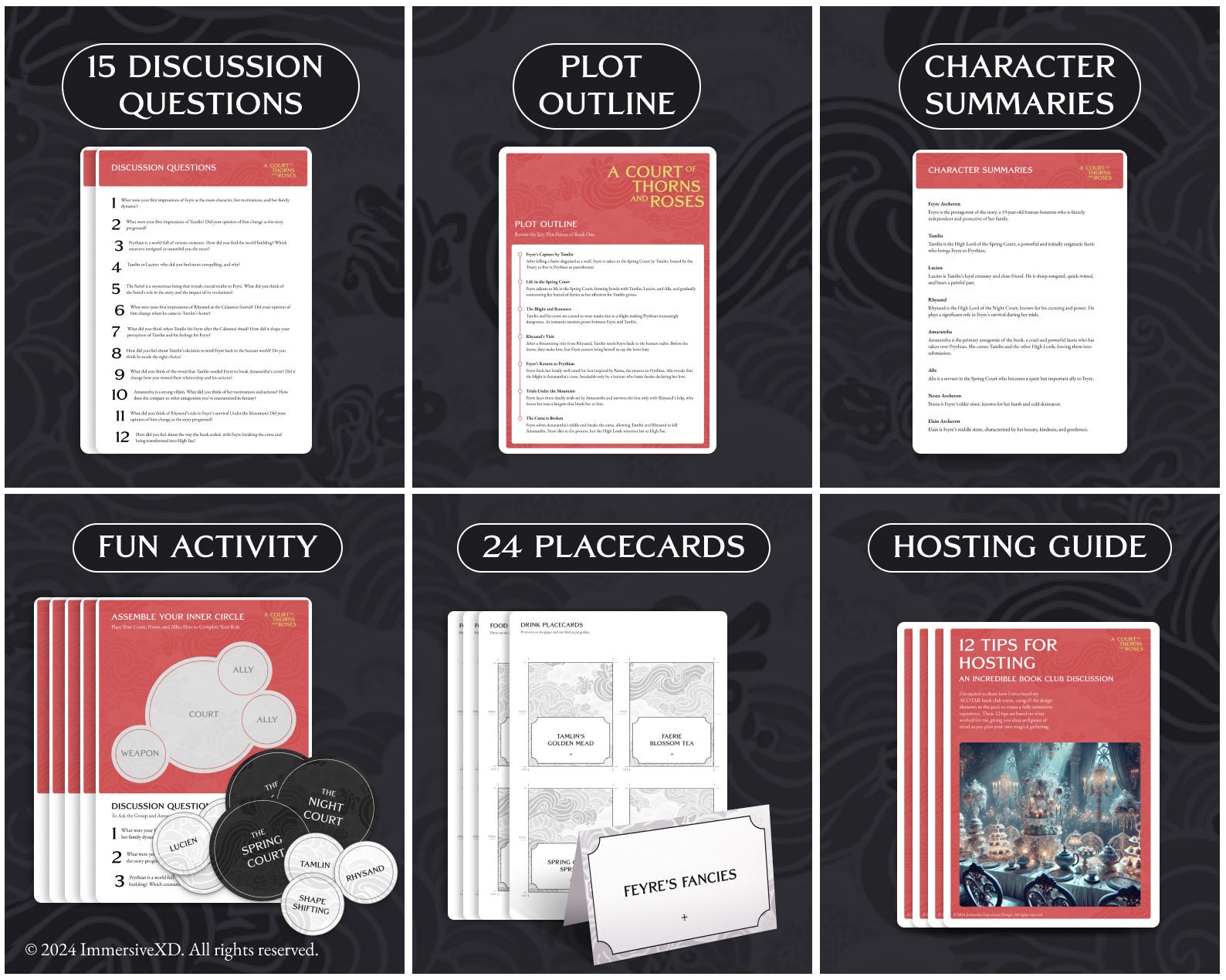 Ultimate ACOTAR Book Club Kit | A Court of Thorns and Roses Discussion ...