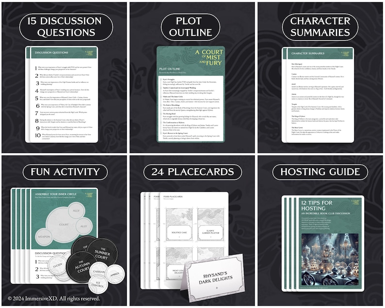Ultimate ACOMAF Book Club Kit | A Court of Mist and Fury Discussion ...