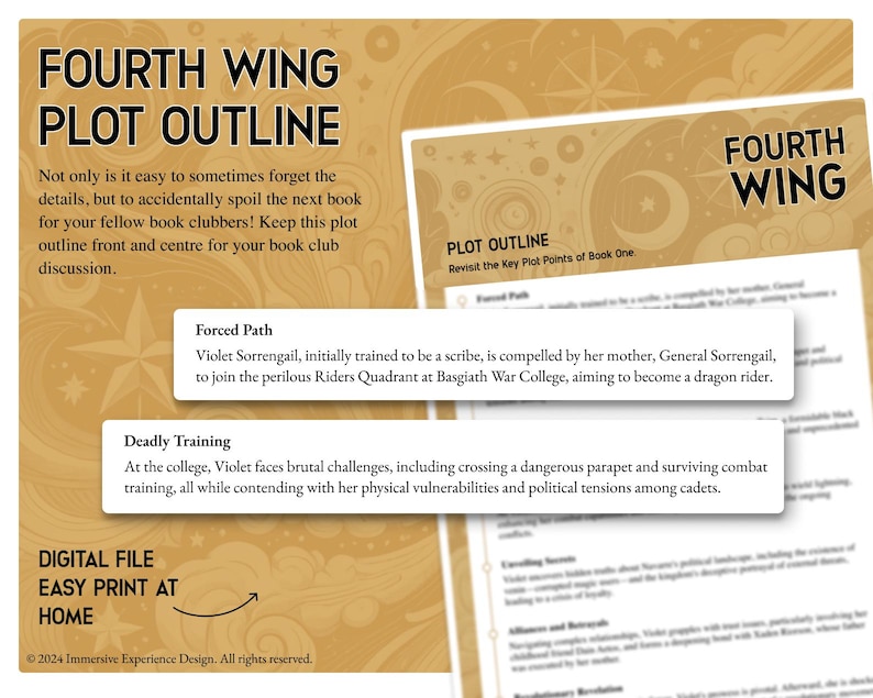 Ultimate Fourth Wing Book Club Kit | Guide With Discussion Questions ...