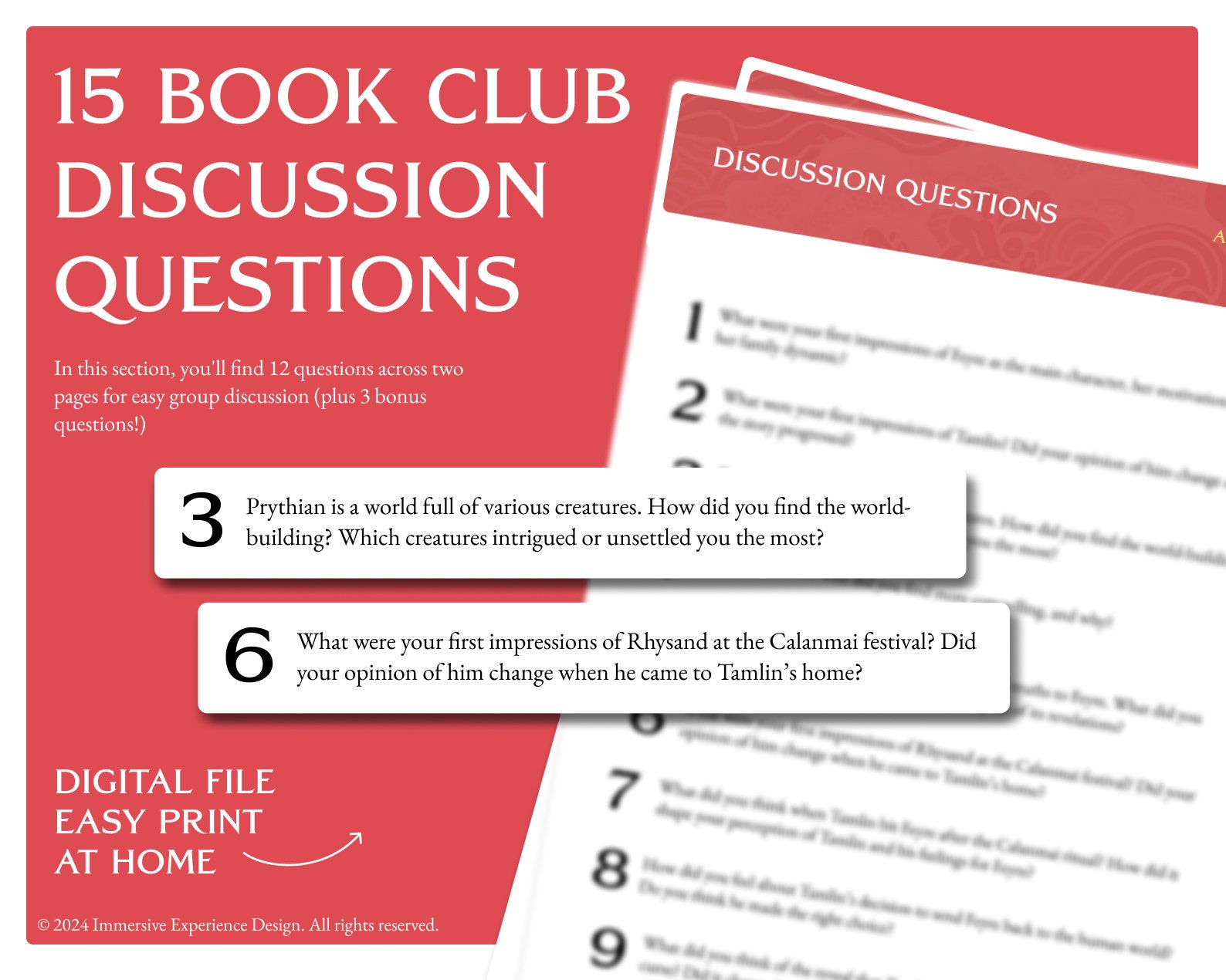 Ultimate ACOTAR Book Club Kit | A Court of Thorns and Roses Discussion ...