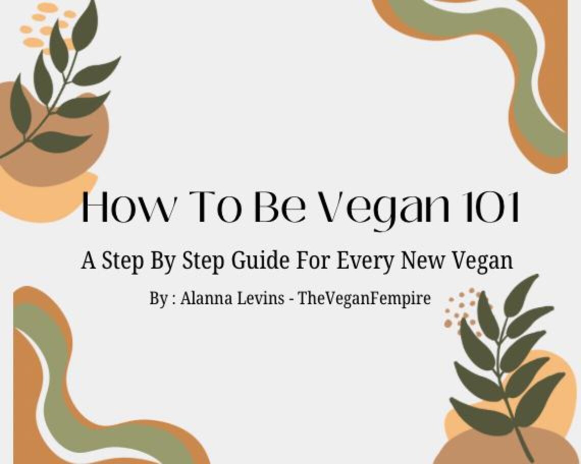How to Be Vegan Guide, Vegan 101, Complete Vegan How to Guide - Etsy