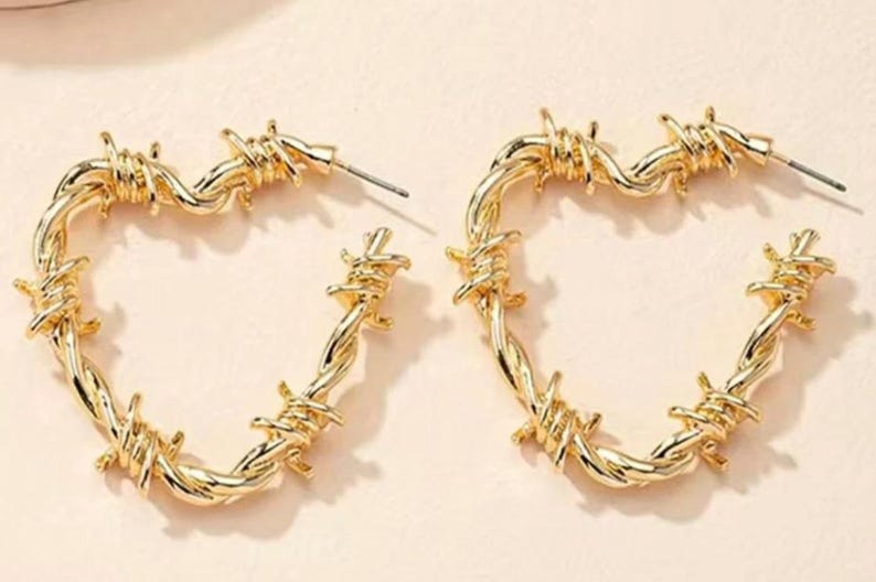 Barb Wire Karol Earrings - Etsy