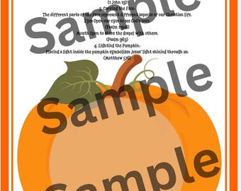 The Pumpkin Gospel Printable for Halloween— Prayer to Add to Treats ...