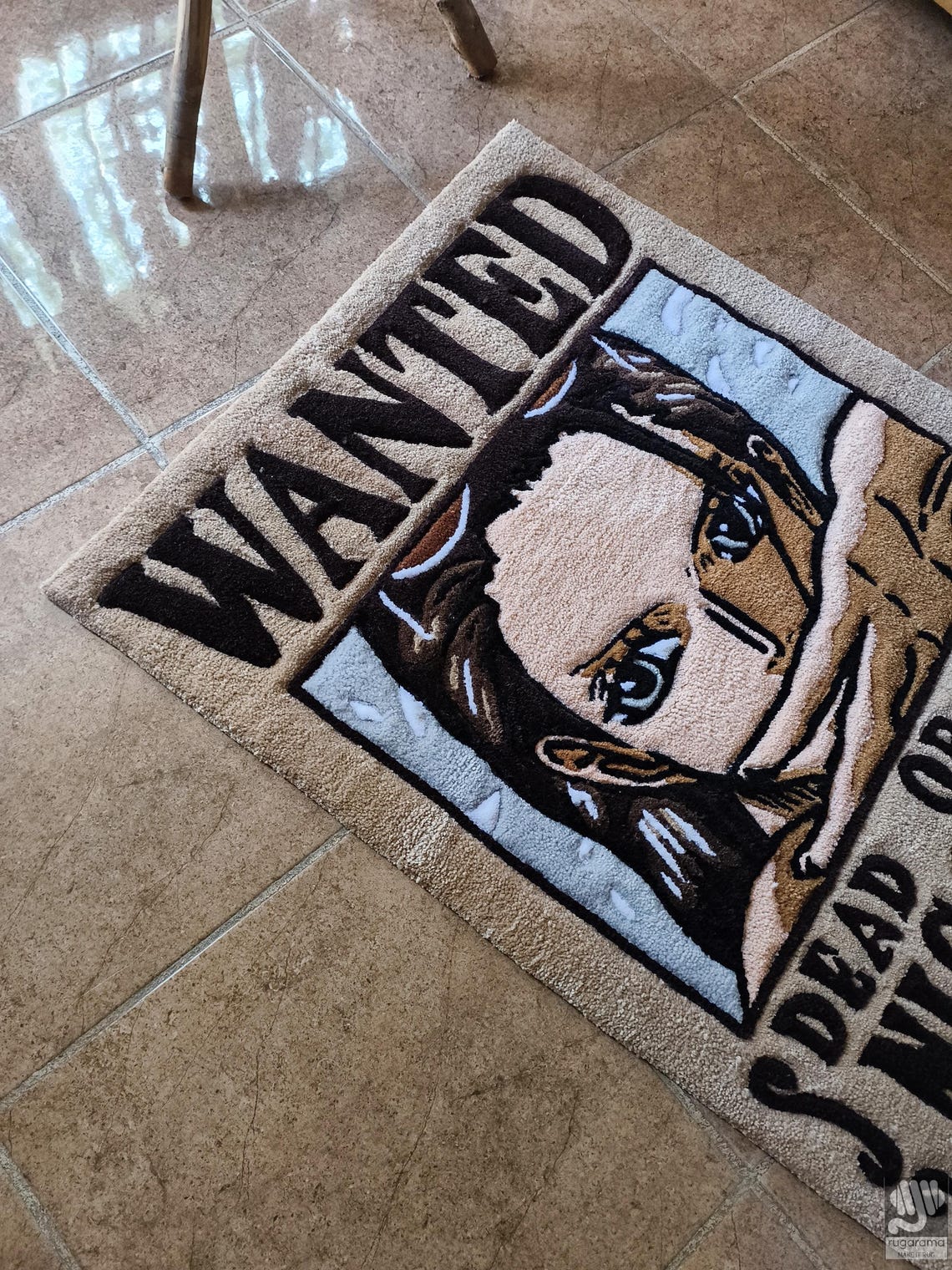 Pirates/ Robin Wanted Tufted Rug - Etsy