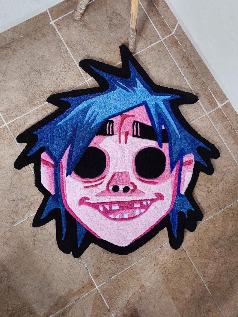 2d/gorillaz Tufted Rug - Etsy