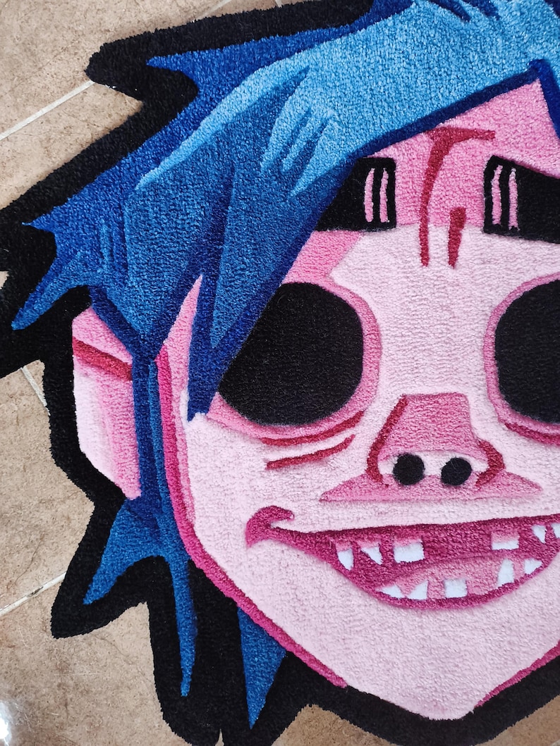 2d/gorillaz Tufted Rug - Etsy