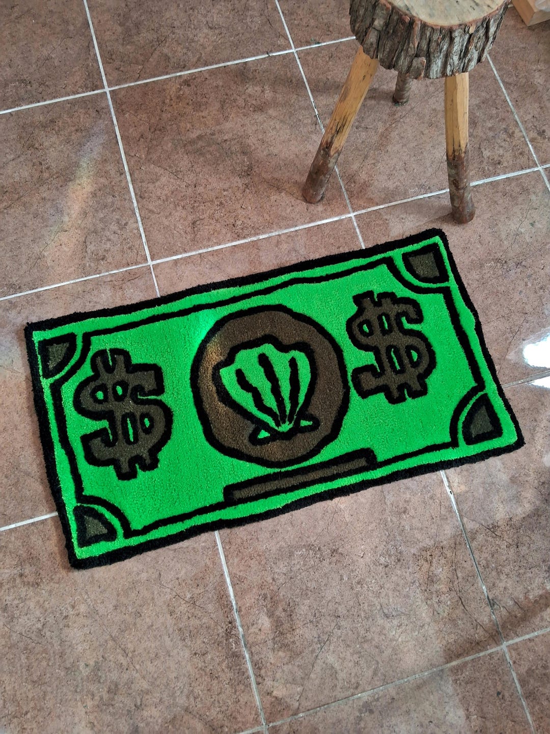 Dollar Spongebob Mr Krabs Tufted Rug, Bikini Bottom Dollar, Tufted ...