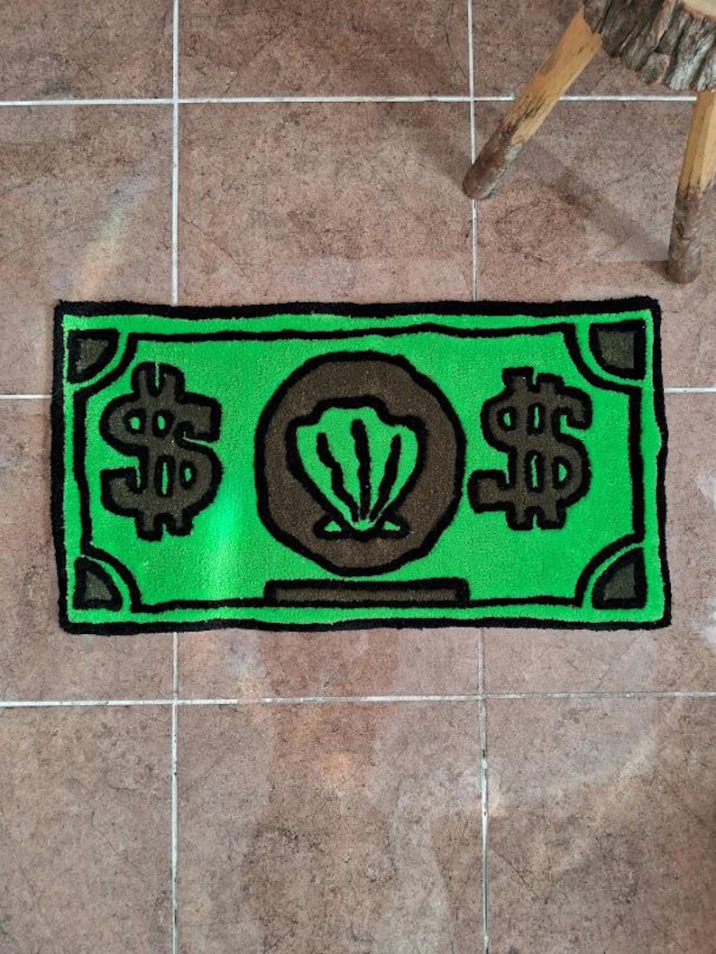 Mr Krabs Dolar Tufted Rug, Bikini Bottom Dolar, First Dolar, Tufted ...