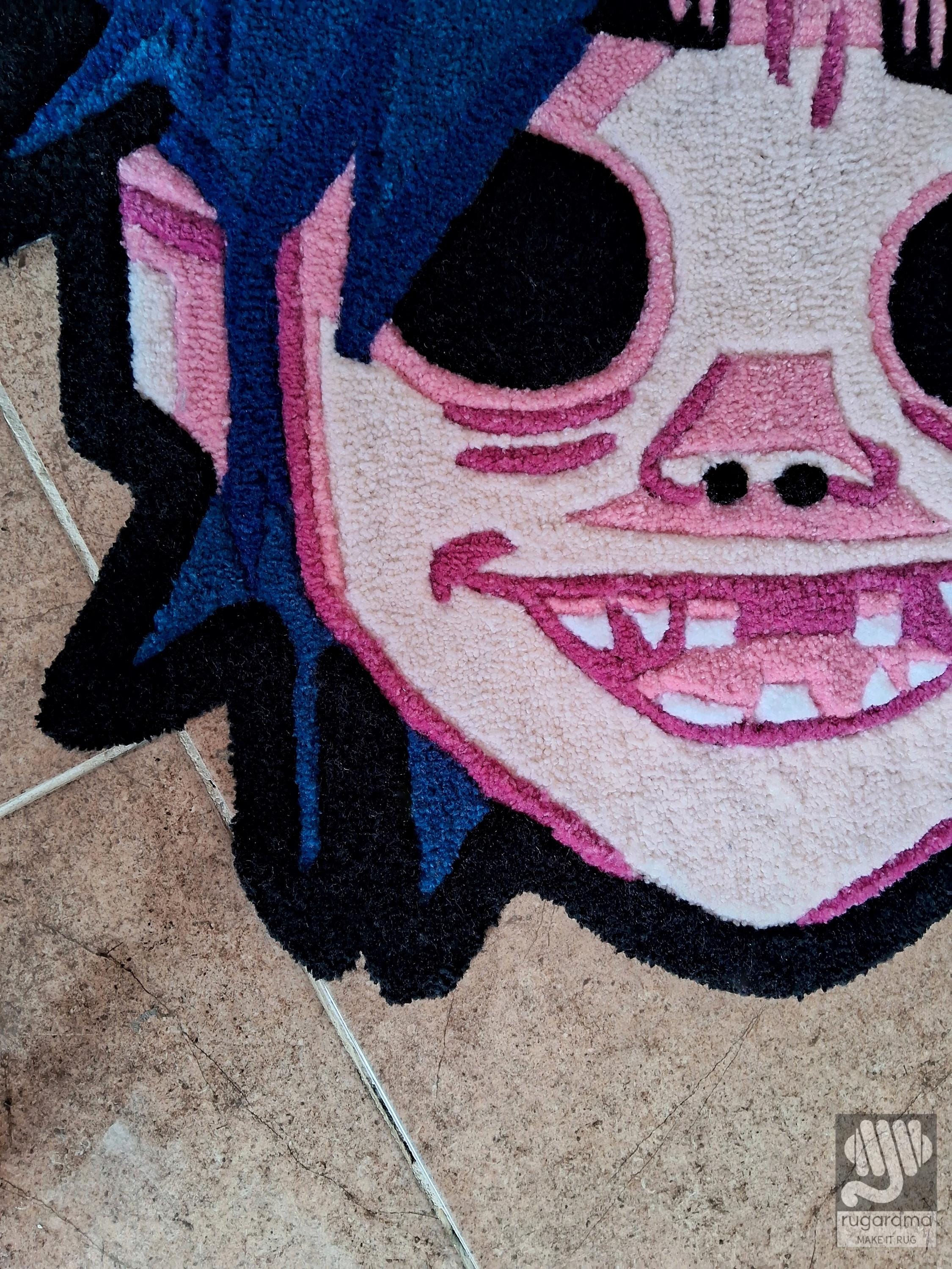 2d/gorillaz Tufted Rug - Etsy