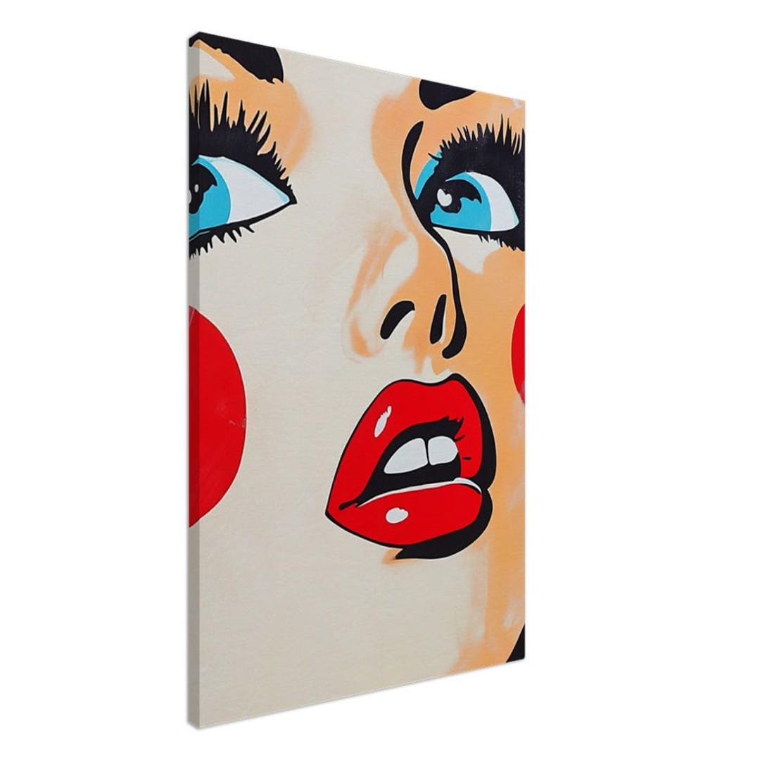 Bold Pop Art Portrait Wall Art Retro Chic Modern Decor Perfect for ...