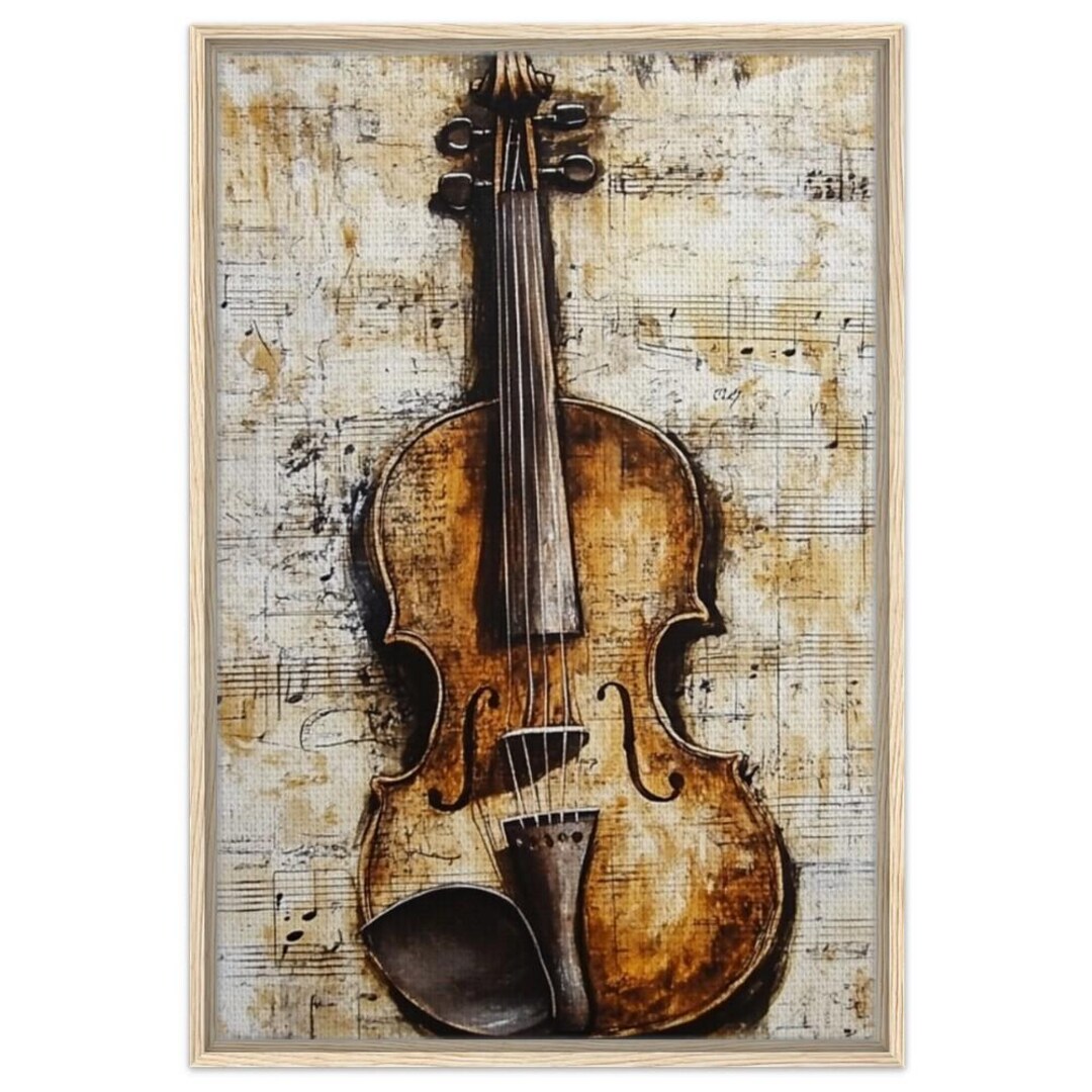 Vintage Violin Wall Art Rustic Music Canvas Print Classic Home Decor - Etsy
