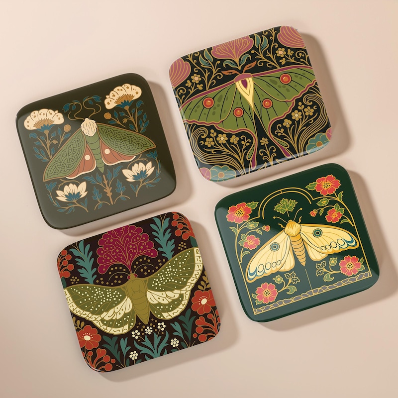 Dark Cottagecore Coaster - Etsy