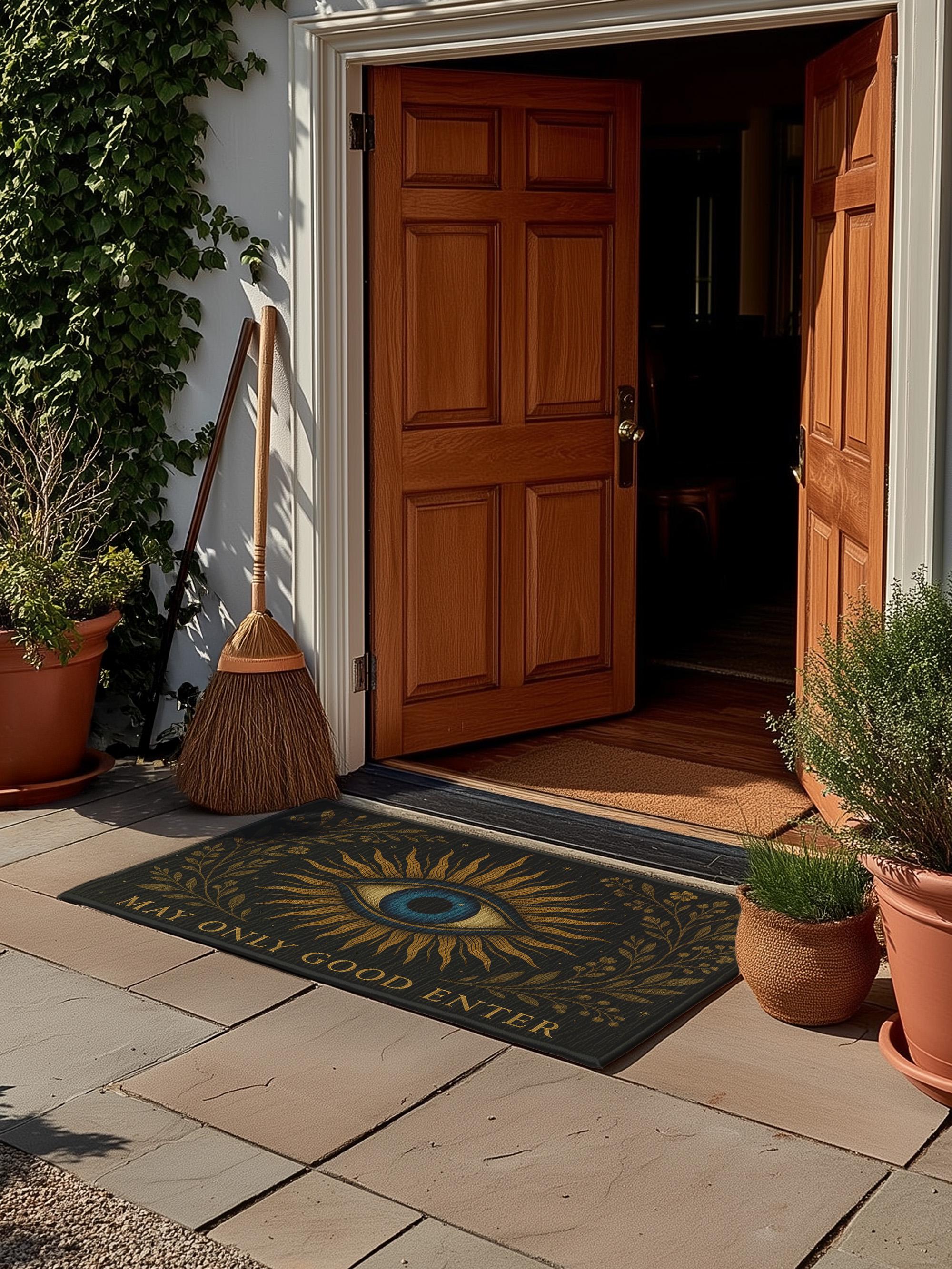 Mystic Evil Eye Doormat, Gothic Home Decor, Protective Garden Rug - Etsy
