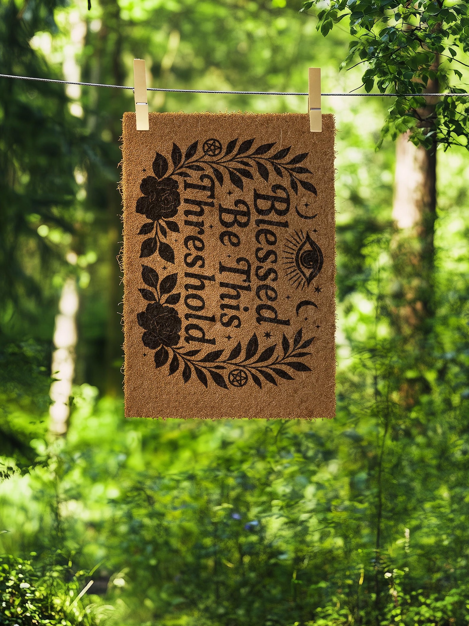 Pagan Outdoor Welcome Mat - Dark Academia Front Porch Entry Decor for ...