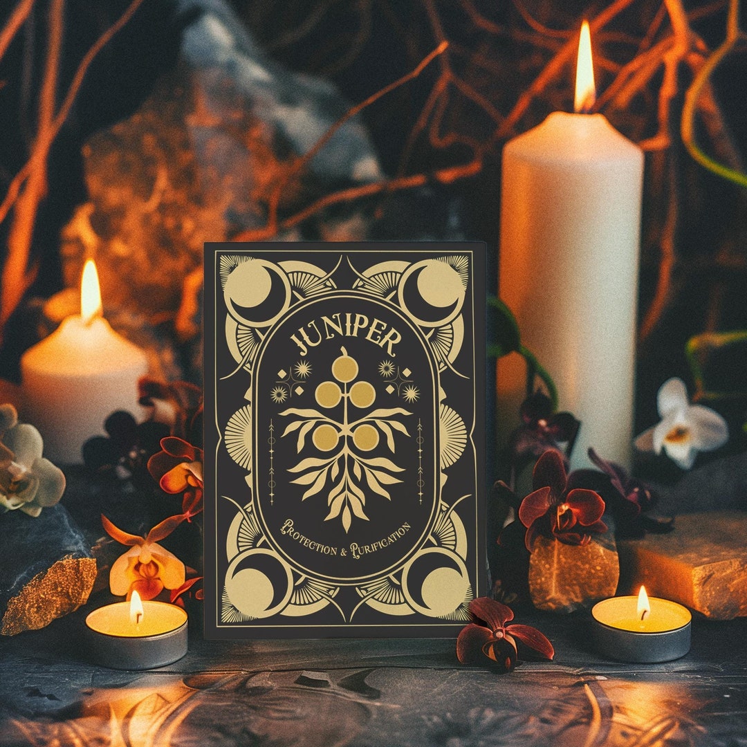 Juniper Protection Christmas Cards: Pagan Yule Bohemian Holiday ...