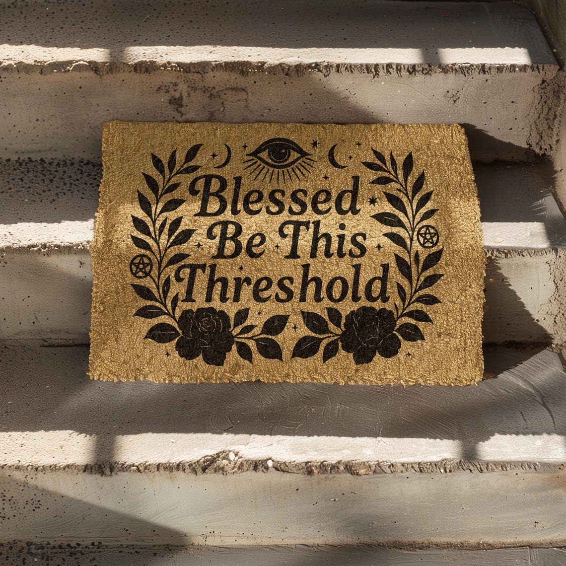 Pagan Outdoor Welcome Mat - Dark Academia Front Porch Entry Decor for ...