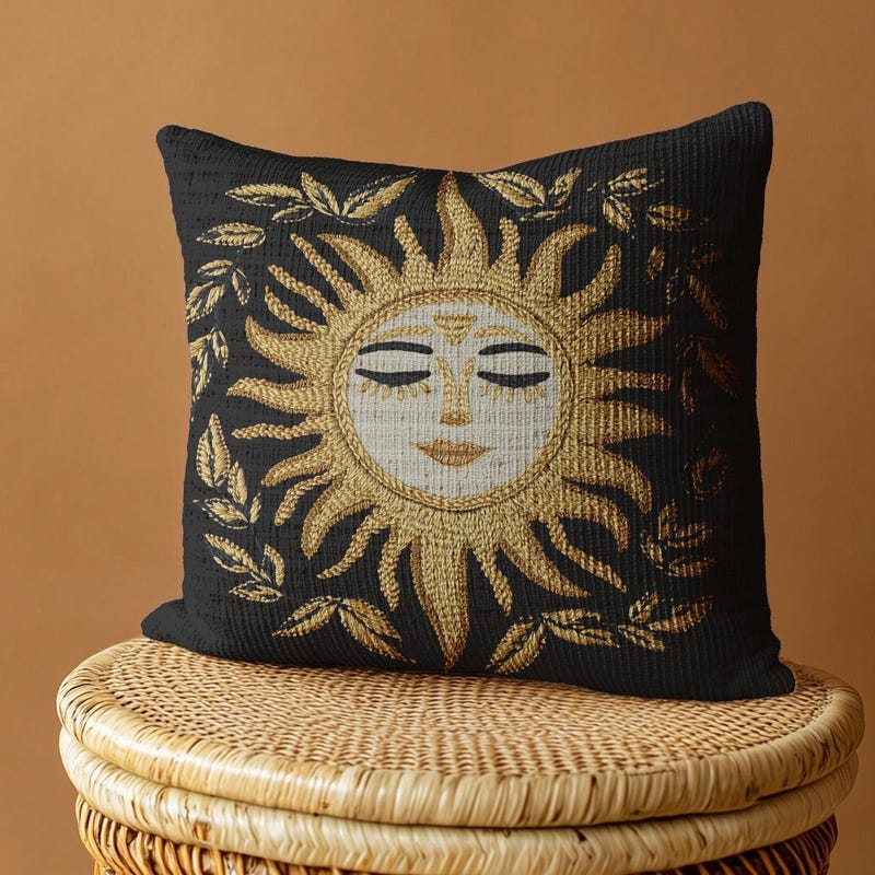 Sun Pillow - Etsy