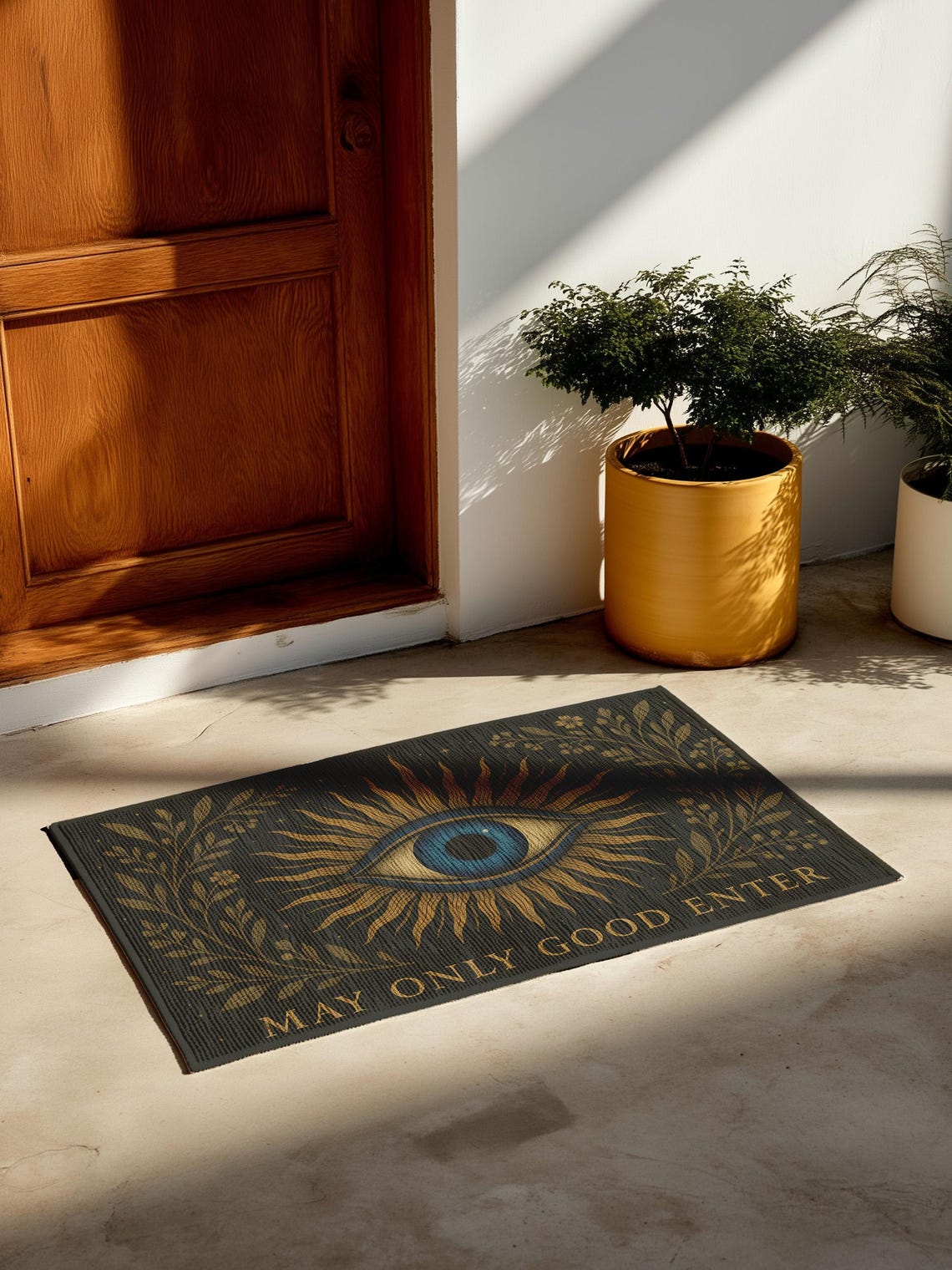 Mystic Evil Eye Doormat, Gothic Home Decor, Protective Garden Rug - Etsy