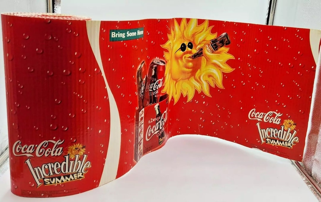 Coca-cola Coke Banner Vintage Corrugated Incredible Summer - 10' Banner ...