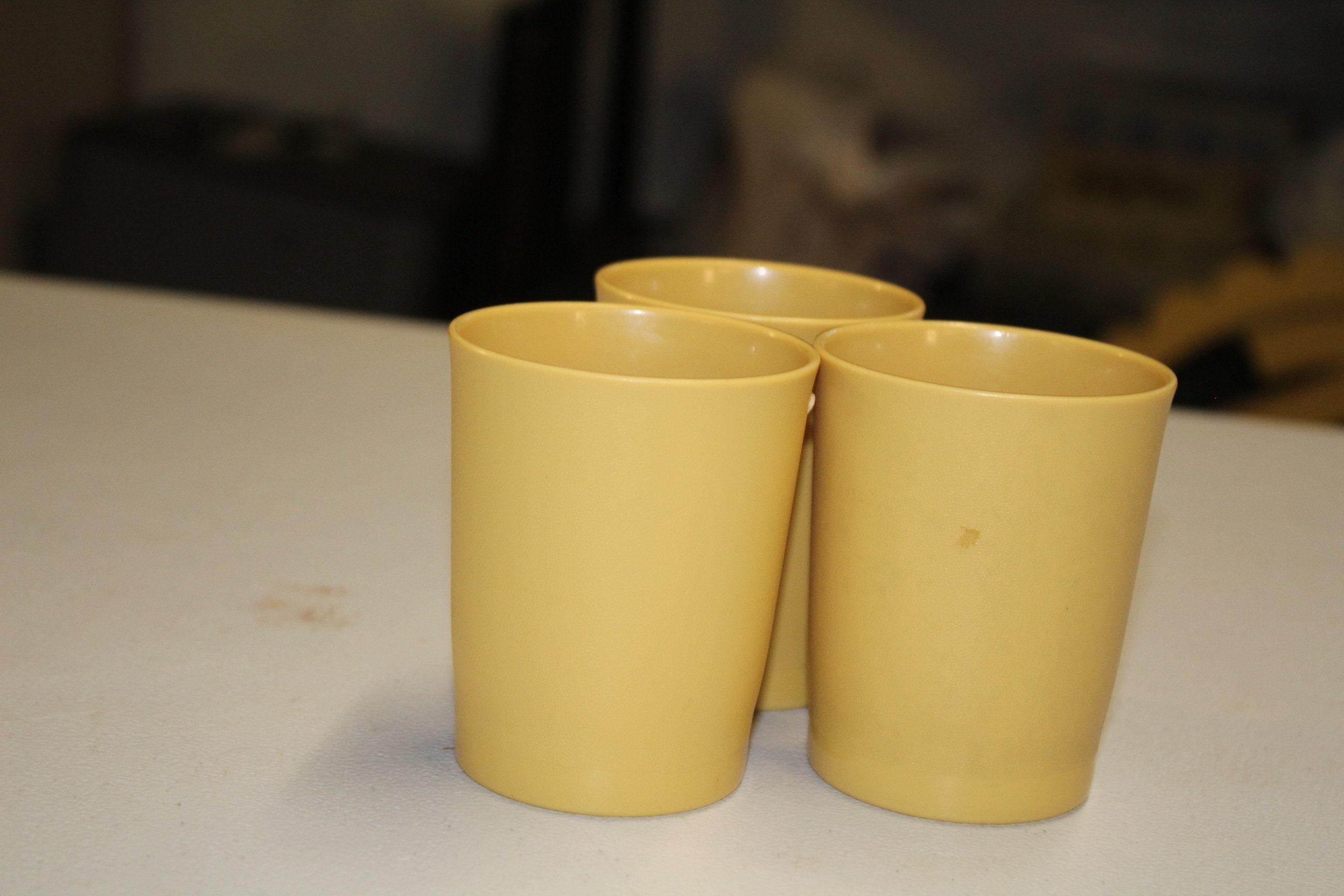 3 Tupperware Juice Tumblers Small Drinking Cup 3.25 Tall 6 Oz Vintage ...