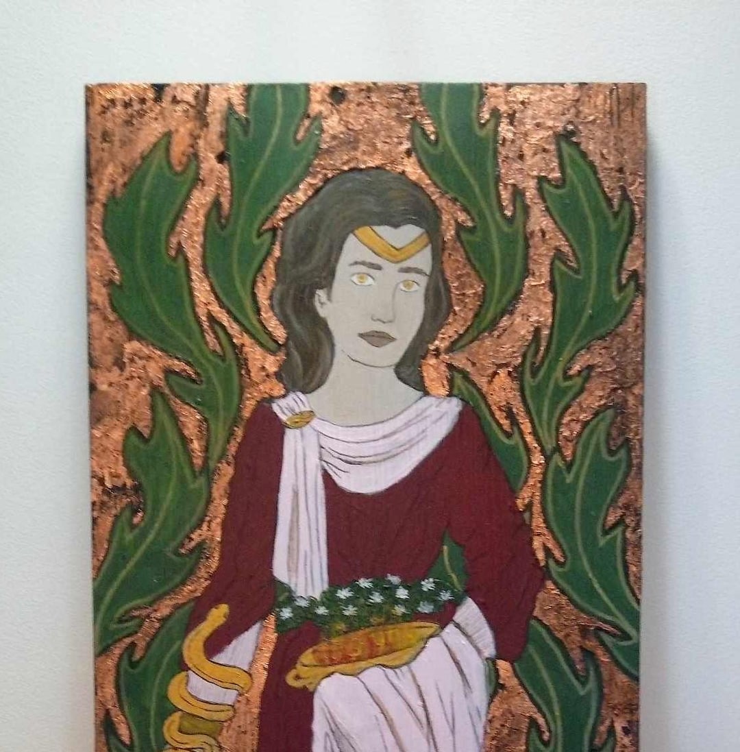 Painting of the Gallic Goddess brigantia - Etsy
