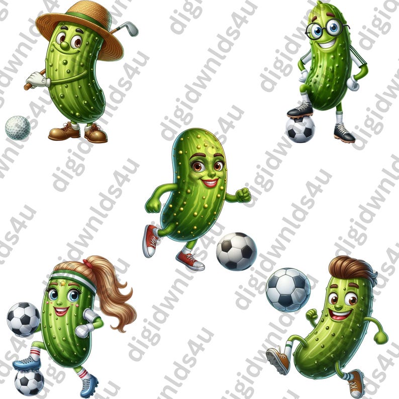 Pickle Sports Clipart and Sublimation Bundle: Funny Pickleball PNG ...