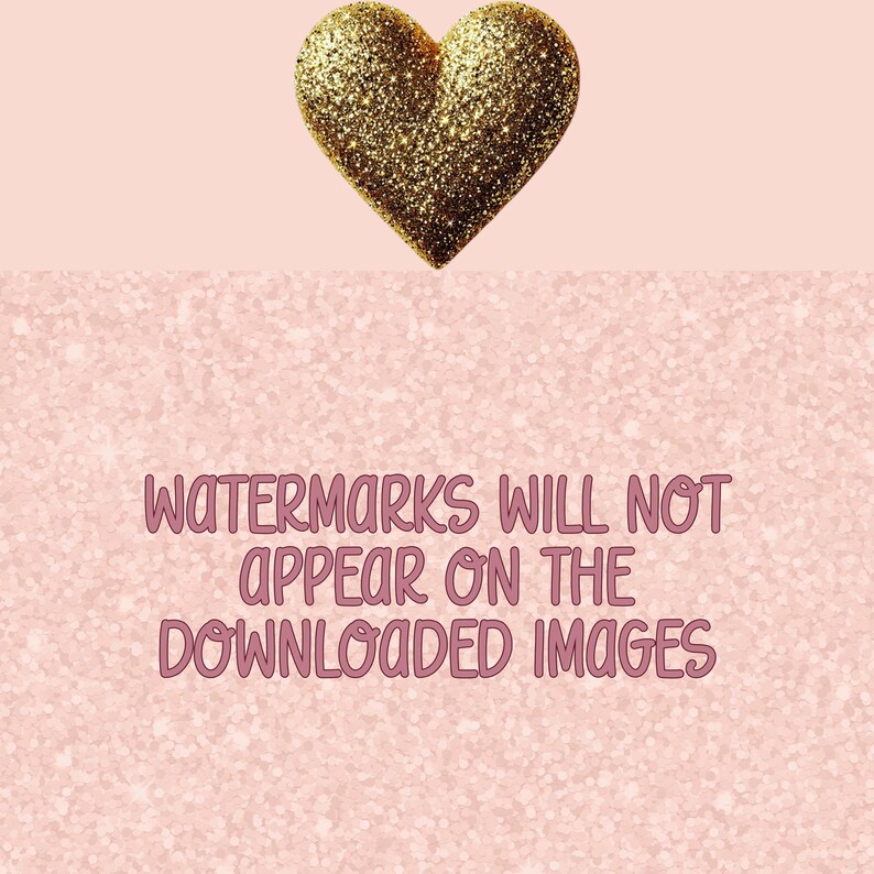 Glitter Hearts Clipart PNG Bundle: Commercial Use (digital Download) - Etsy