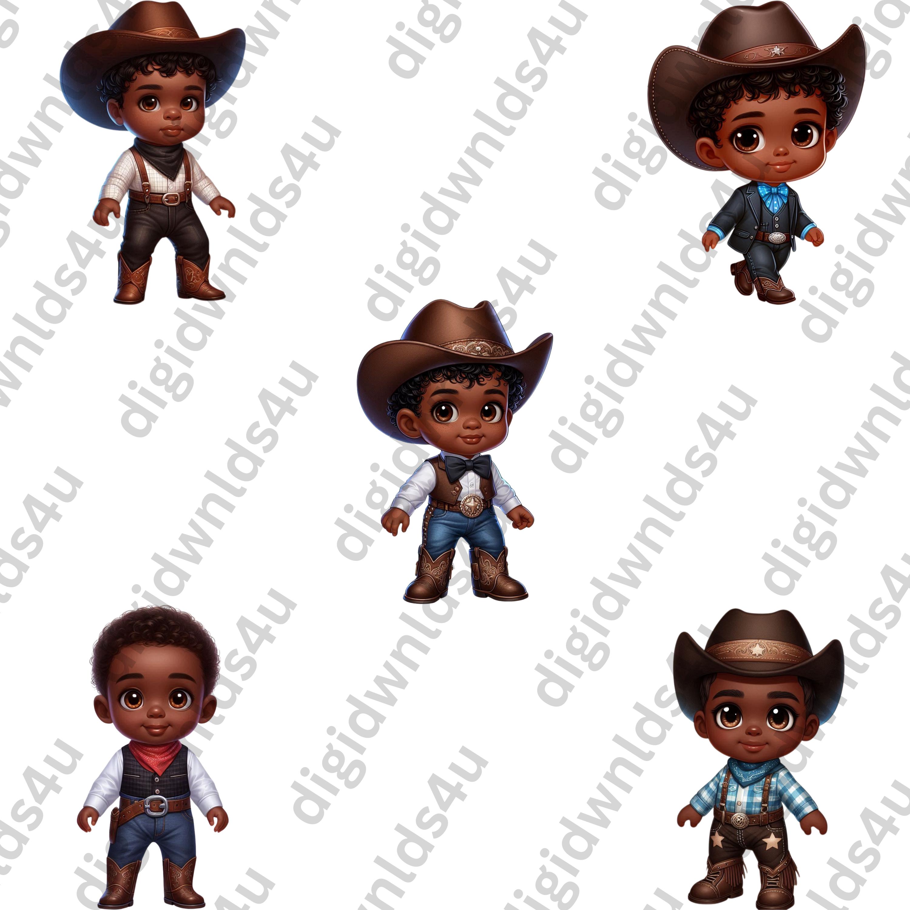 40 Little Cowboys PNG Clipart Sublimation Bundle Digital Download ...