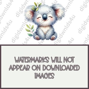 25 Kute Koalas Clipart PNG Sublimation Bundle Digital Download - Aussie ...