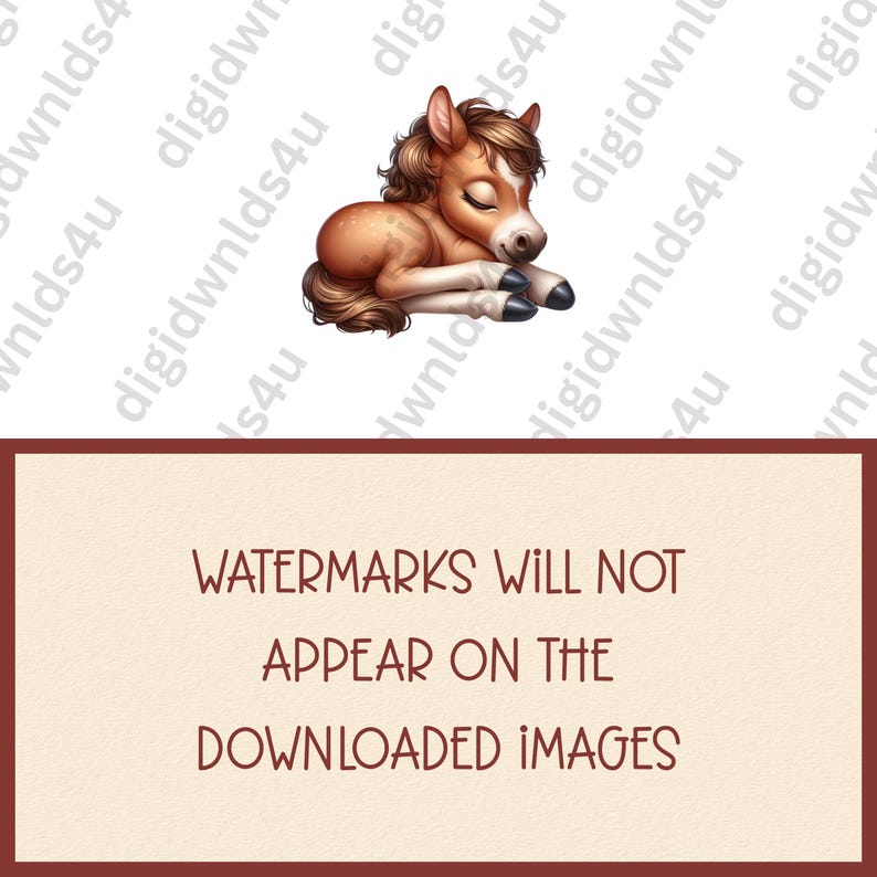 Sleepy Farm Animals Clipart Bundle: PNG Images for Sublimation (digital ...