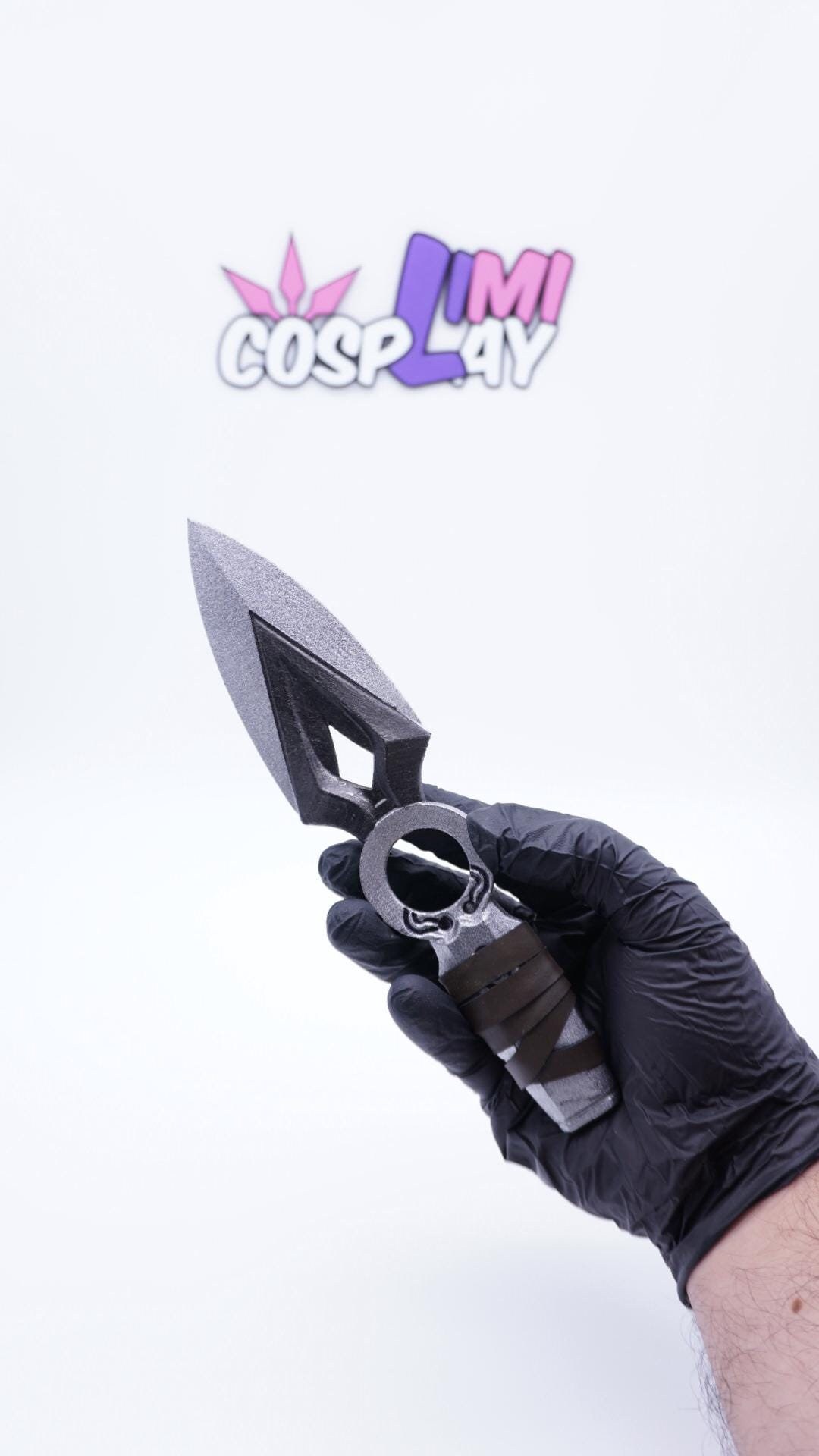 3D Printed Valorant Jett's Ulti Knife Cosplay Plastic Non-functional In ...