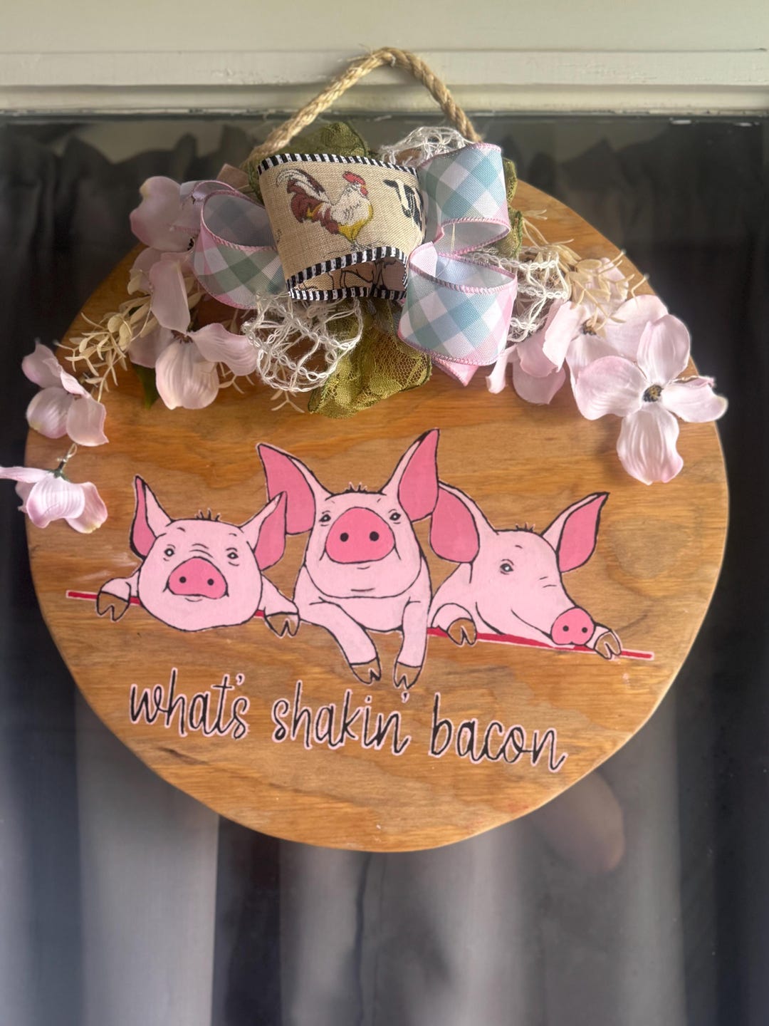 What's Shakin Bacon Pig Sign (lighted) - Etsy