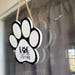 Paw Print Hand-painted Wooden Sign – Perfect for Pet Lovers’ Home Decor ...