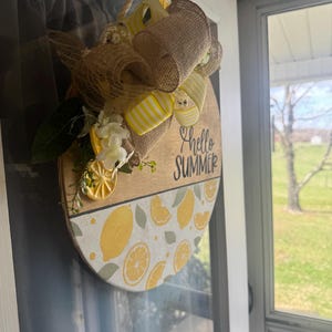 Summer Lemon Door Sign (lighted) - Etsy
