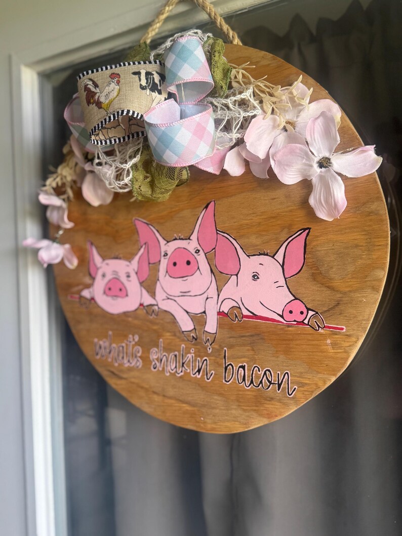 What's Shakin Bacon Pig Sign (lighted) - Etsy