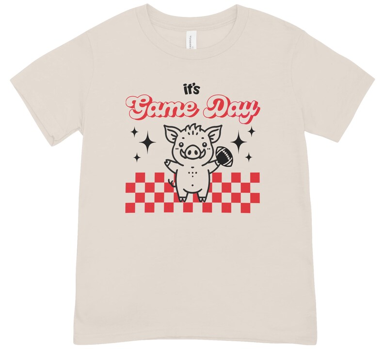 Game Day Checkered Razorback Inspired Kids T-shirt Design, SVG, PNG ...