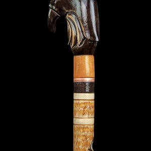 Celtic Raven Cane Walking Stick Raven Head Cane Carved Wooden Stick ...