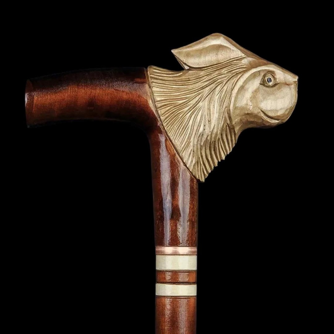 Victorian Rare Rabbit Handle Walking Stick Designer Wooden Cane Wooden ...