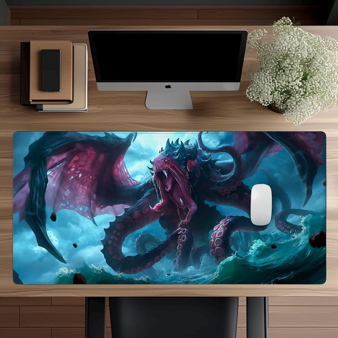 Sea Monster Gaming Mouse Pad, Eldritch Horror Desk Mat, Nightmare ...