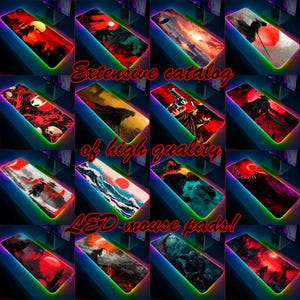 Blood Moon LED RGB Gaming Mouse Pad, Eldritch Horror Style, Soulsborne ...